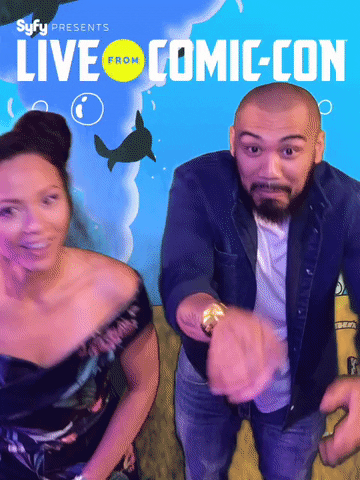 Comic Con Melissa Oneil GIF by SYFY - Find & Share on GIPHY