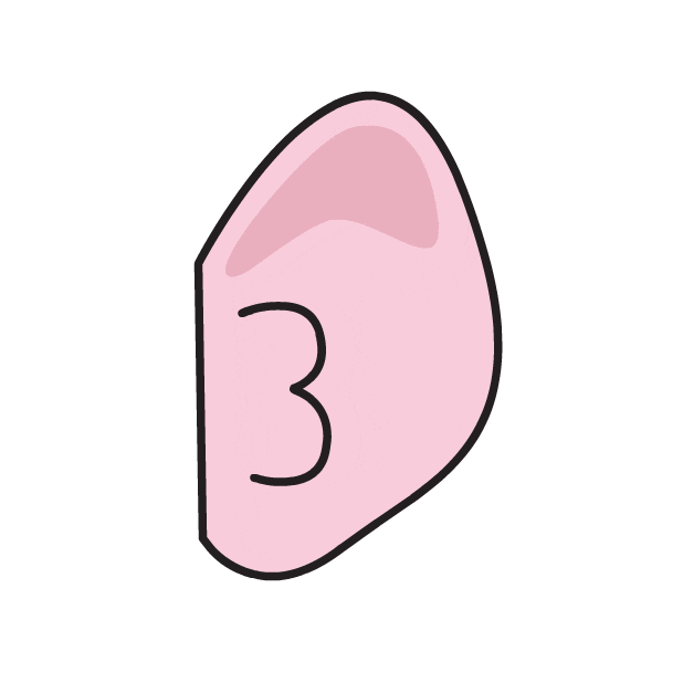 Ear Sticker by Carolyn Figel for iOS & Android | GIPHY