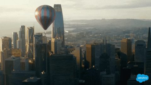 Flying San Francisco GIF by Salesforce - Find & Share on GIPHY