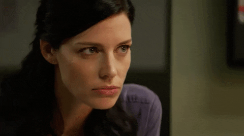 Angry Jessica Pare GIF by CBS - Find & Share on GIPHY
