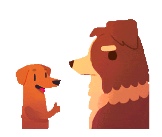 Dog Sticker by Olivia Huynh for iOS & Android | GIPHY