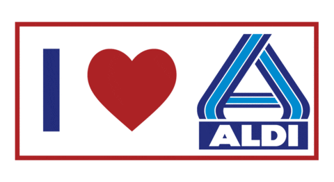 I Love Aldi Sticker by ALDI Nord for iOS & Android | GIPHY