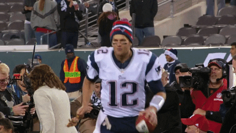 Tom Brady Running GIF by New England Patriots - Find & Share on GIPHY