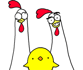 Party Chicken GIF by happydog - Find & Share on GIPHY