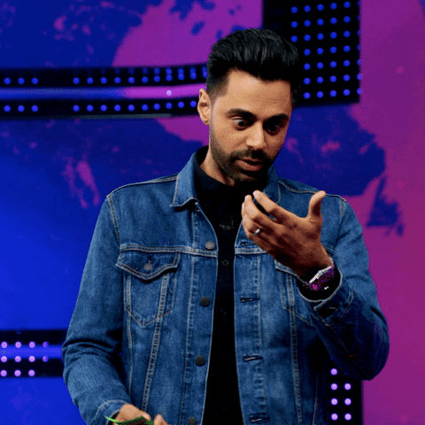 Screaming Hasan Minhaj GIF by Patriot Act - Find & Share on GIPHY