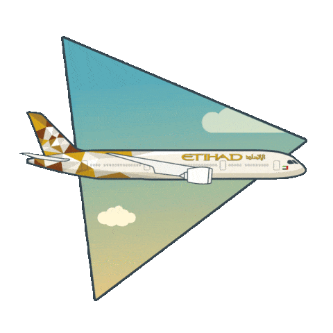 Flying Abu Dhabi Sticker by Etihad Airways for iOS & Android | GIPHY