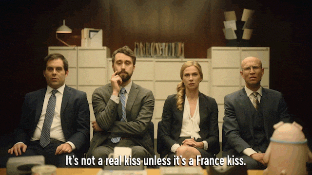 Kissing Comedy Central GIF by Corporate - Find & Share on GIPHY
