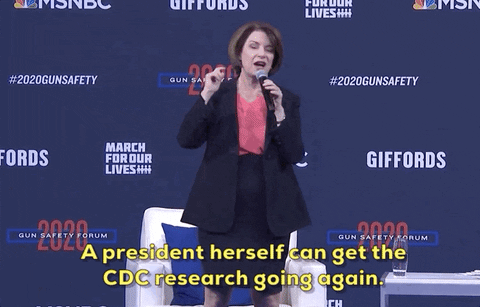 Amy Klobuchar Gun Control GIF - Find & Share on GIPHY