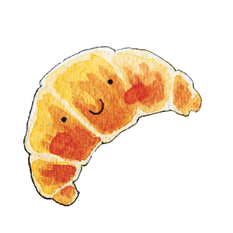 Croissant French Sticker by yashassegawa for iOS & Android | GIPHY