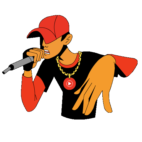 Dj Rap Sticker by YouTube for iOS & Android | GIPHY
