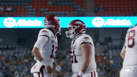 Razorback Football Celebration GIF by Arkansas Razorbacks - Find ...