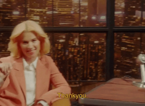 Peach Thank You GIF by BROODS - Find & Share on GIPHY