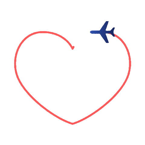 Heart Travel Sticker by Copenhagen Airport (CPH) for iOS & Android | GIPHY