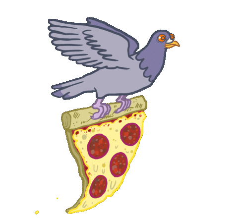Pizza Bird Sticker by DILLON for iOS & Android | GIPHY