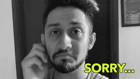 I Am So So Sorry GIF by DigitalPratik™ - Find & Share on GIPHY