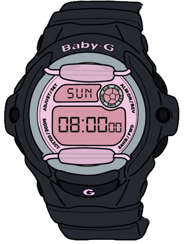 Black Watch Time Sticker by Baby-G Australia for iOS & Android | GIPHY