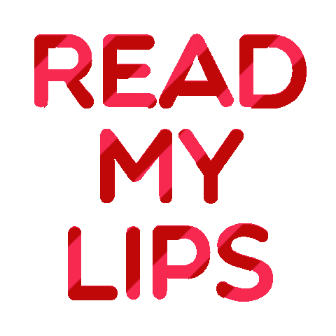 Read My Lips Pink Sticker for iOS & Android | GIPHY
