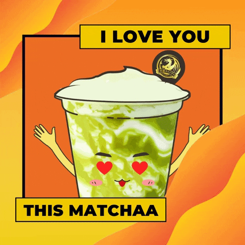 Boba Matcha GIF by Black Dragon - Find & Share on GIPHY