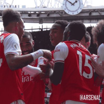 Premier League Hug GIF by Arsenal - Find & Share on GIPHY