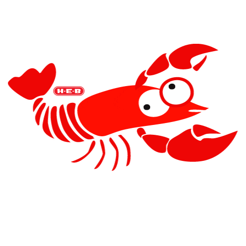 Cray Cray Crawfish Sticker by H-E-B for iOS & Android | GIPHY