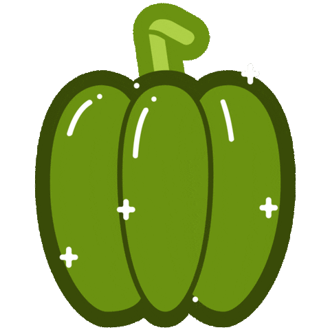 Green Bell Pepper Food Sticker by FarmBot for iOS & Android | GIPHY