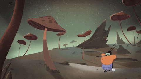 Mushroom Eat GIF by Oggy and the Cockroaches Official - Find & Share on ...