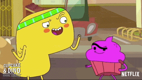 Dinosaur Cupcake GIF by NETFLIX - Find & Share on GIPHY