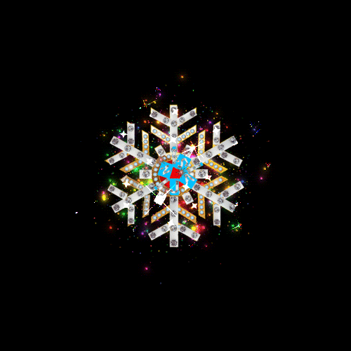 Bejeweled Snowflake Gif Sticker – my Gleitzeit Favorite Gifs