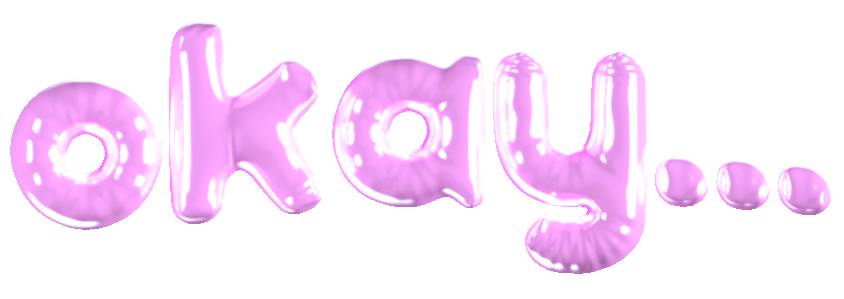 Pink Ok Sticker by Simon Falk for iOS & Android | GIPHY