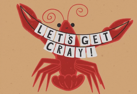 Crawfish Lets Get Cray GIF by evite - Find & Share on GIPHY
