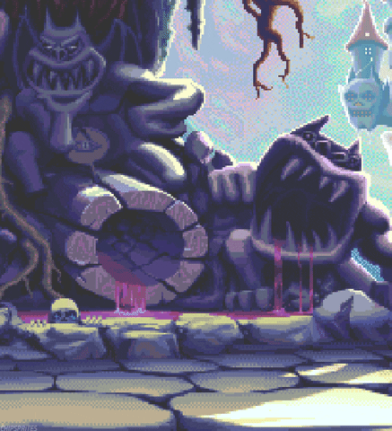 Gif Pixel Scenery Field