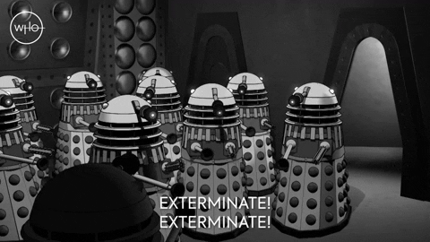 Destroy Patrick Troughton GIF by Doctor Who - Find & Share on GIPHY