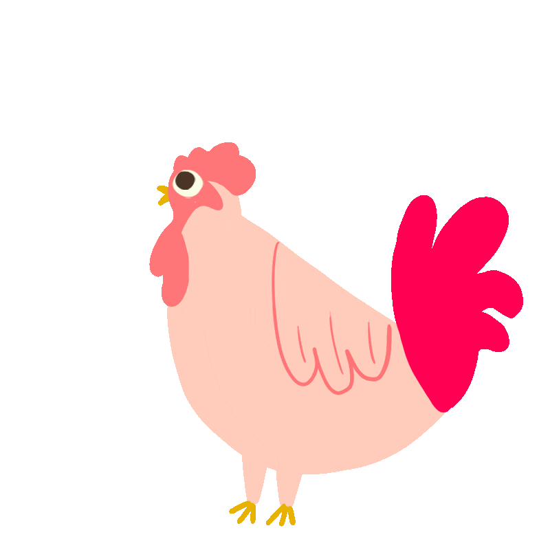 Chicken Wondering Sticker by Dita W. Yolashasanti for iOS & Android | GIPHY
