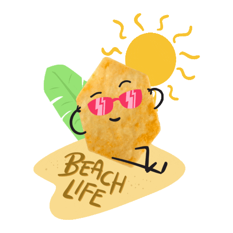 Beach Life Summer Sticker by Piattos Philippines for iOS & Android | GIPHY