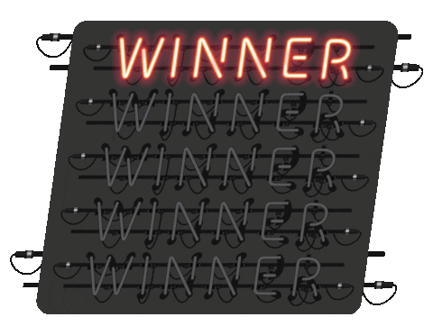 Neon Winning Sticker by Arizona Lottery for iOS & Android | GIPHY