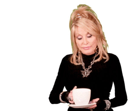 Tea Gossip Sticker by Dolly Parton for iOS & Android | GIPHY