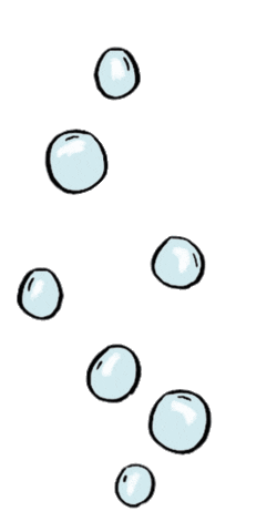 Water Bubbles Sticker by DilleKamille for iOS & Android | GIPHY