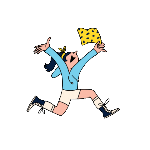 Happy Jump Sticker by innisfree for iOS & Android | GIPHY