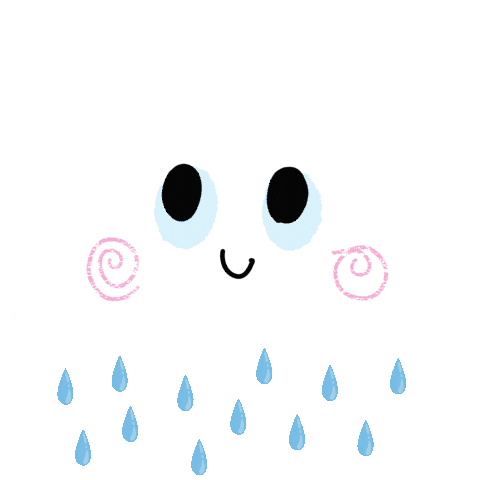 Rain Weather Sticker by Cutie and the Feast for iOS & Android | GIPHY