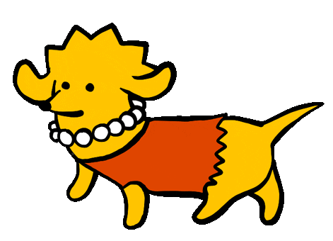 The Simpsons Dog Sticker by Stefanie Shank for iOS & Android | GIPHY