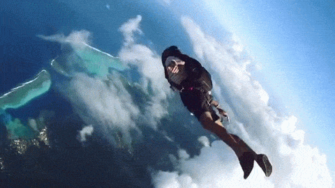 Skydiving GIF - Find & Share on GIPHY