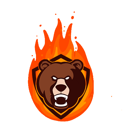 Fire Bear Sticker by Barenwald for iOS & Android | GIPHY