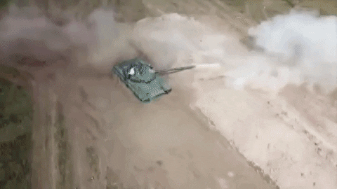 T-72 takes flight before shattering its crewmen's spines : r/TankPorn
