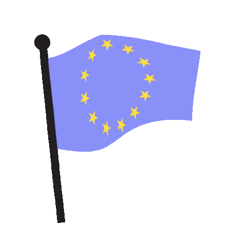 Flag Europe Sticker by ZDF Digital for iOS & Android | GIPHY