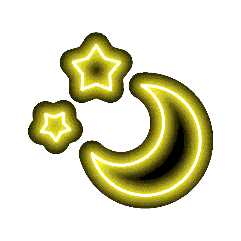 Neon Moon Star Sticker by iHasCupquake for iOS & Android | GIPHY