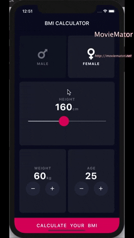 GitHub - piotrstanny/flutter-bmi-calculator: Flutter Mobile App - beautiful UI app allowing you ...