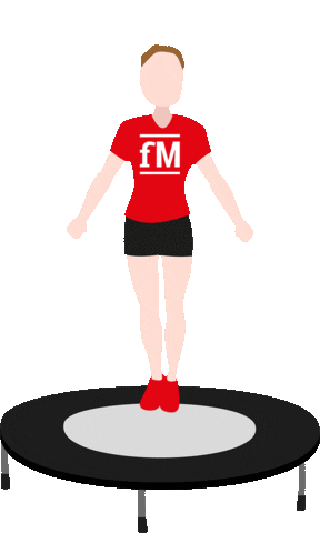 Fitness Jumping Sticker by fitnessMANAGEMENT for iOS & Android | GIPHY