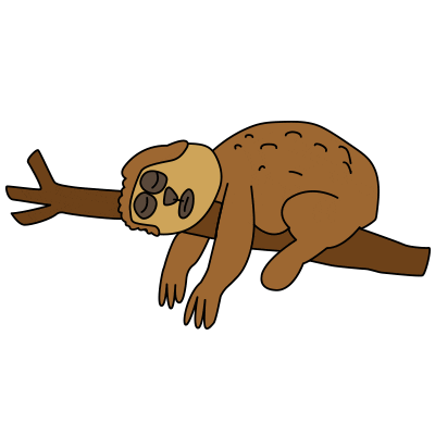 Sloth Sticker by Lowi for iOS & Android | GIPHY