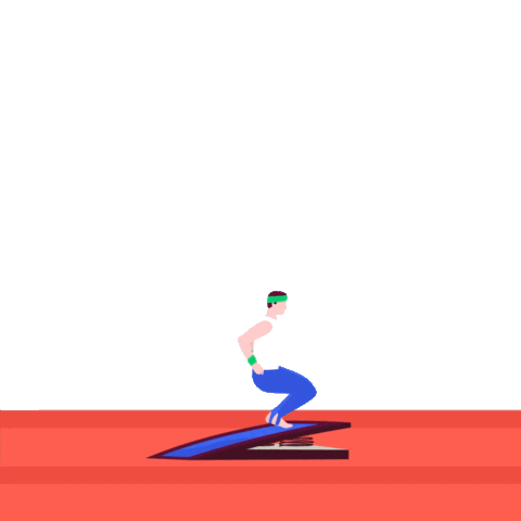 Gymnast Rollover Sticker by Fizz for iOS & Android | GIPHY