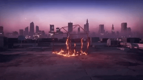 Burning City On Fire GIF by Petit Biscuit - Find & Share on GIPHY